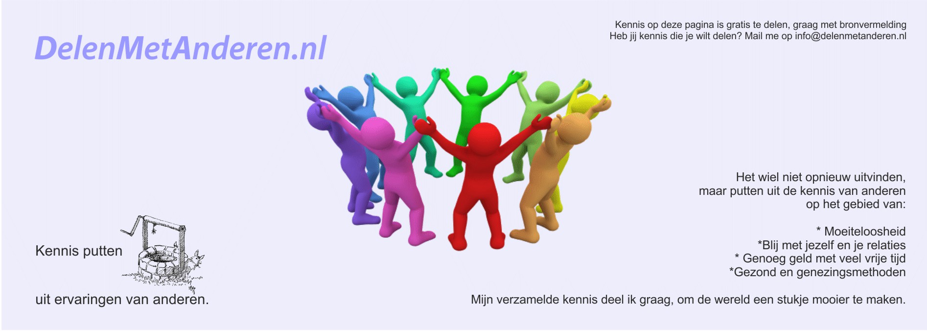 delen met anderen, het wiel niet zelf opnieuw uitvinden, lichamelijk ...